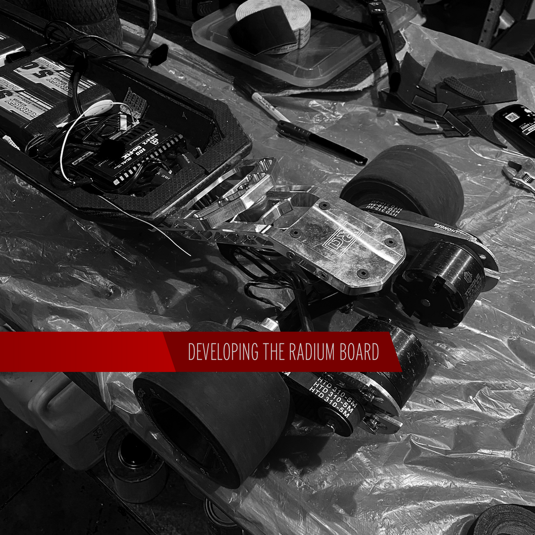 DEVELOPING THE RADIUM BOARD – #06 The Rolling Chassis – Radium Performance Electric Skateboards
