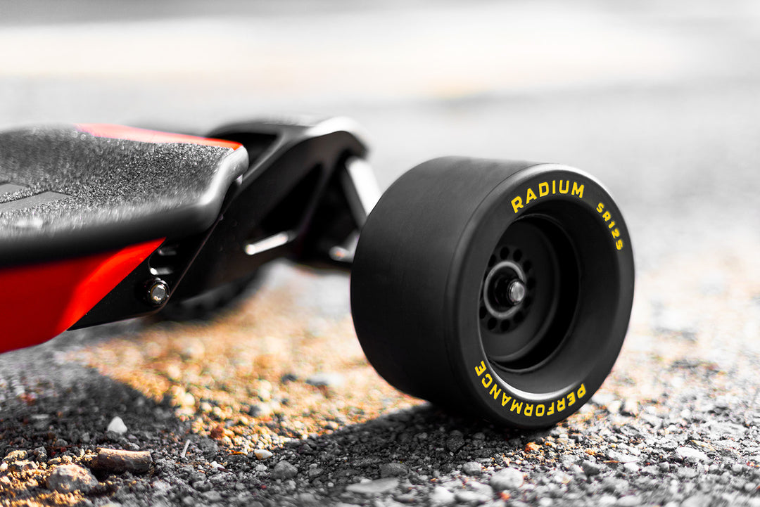 125mm Rubber Wheels for Electric Skateboards – Radium Performance ...